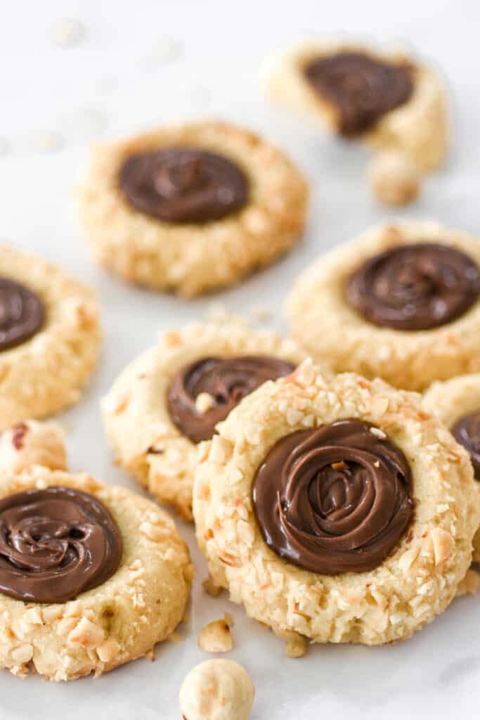 Nutella Thumbprint Cookies