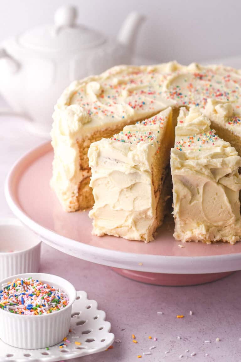 Vanilla Buttercream Birthday Cake - With Love Kitty
