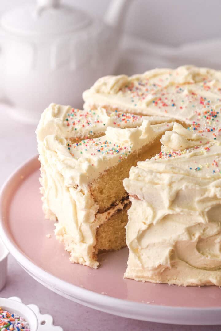 Vanilla Buttercream Birthday Cake - With Love Kitty